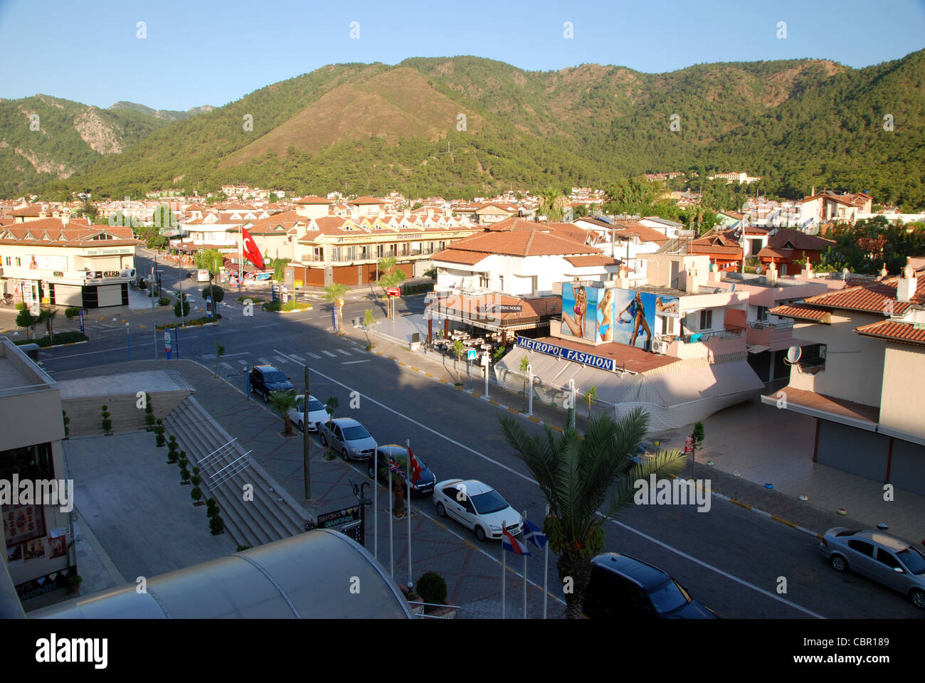 Street scene of Icmeler Turkey Europe Stock Photo - Alamy
