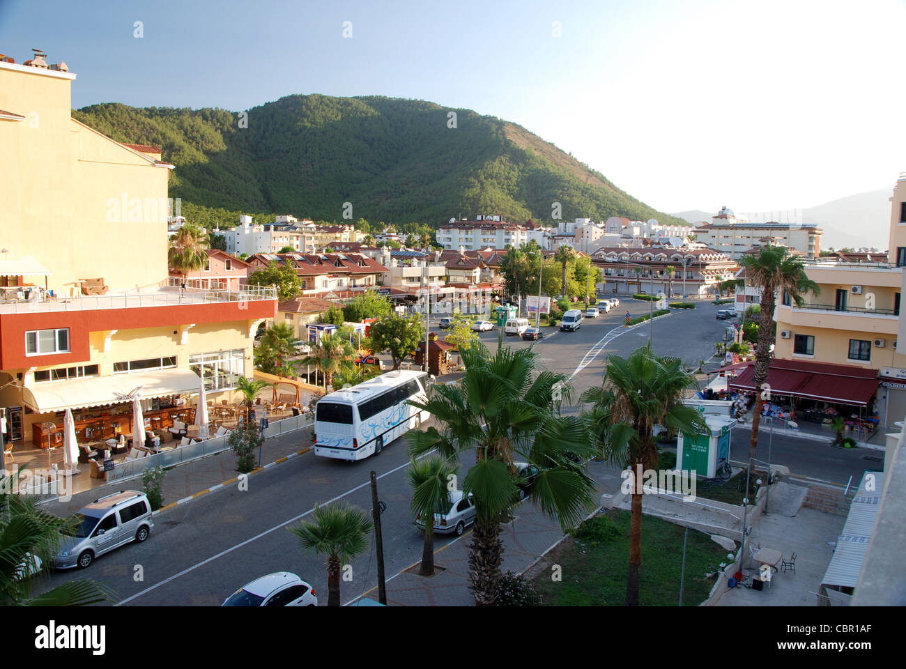 Street scene in Icmeler Turkey Europe Stock Photo - Alamy