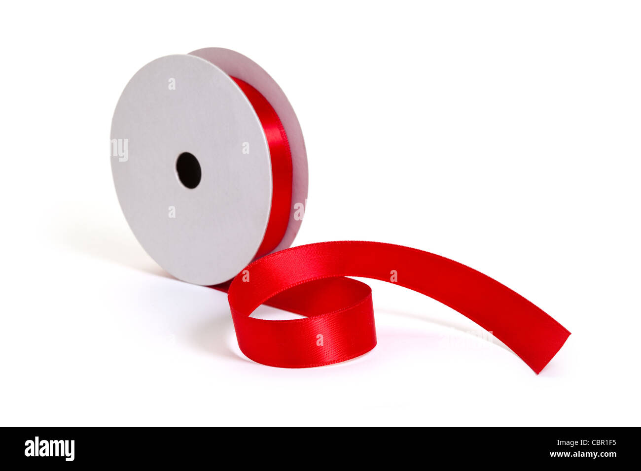 a roll of Red Ribbon Stock Photo - Alamy