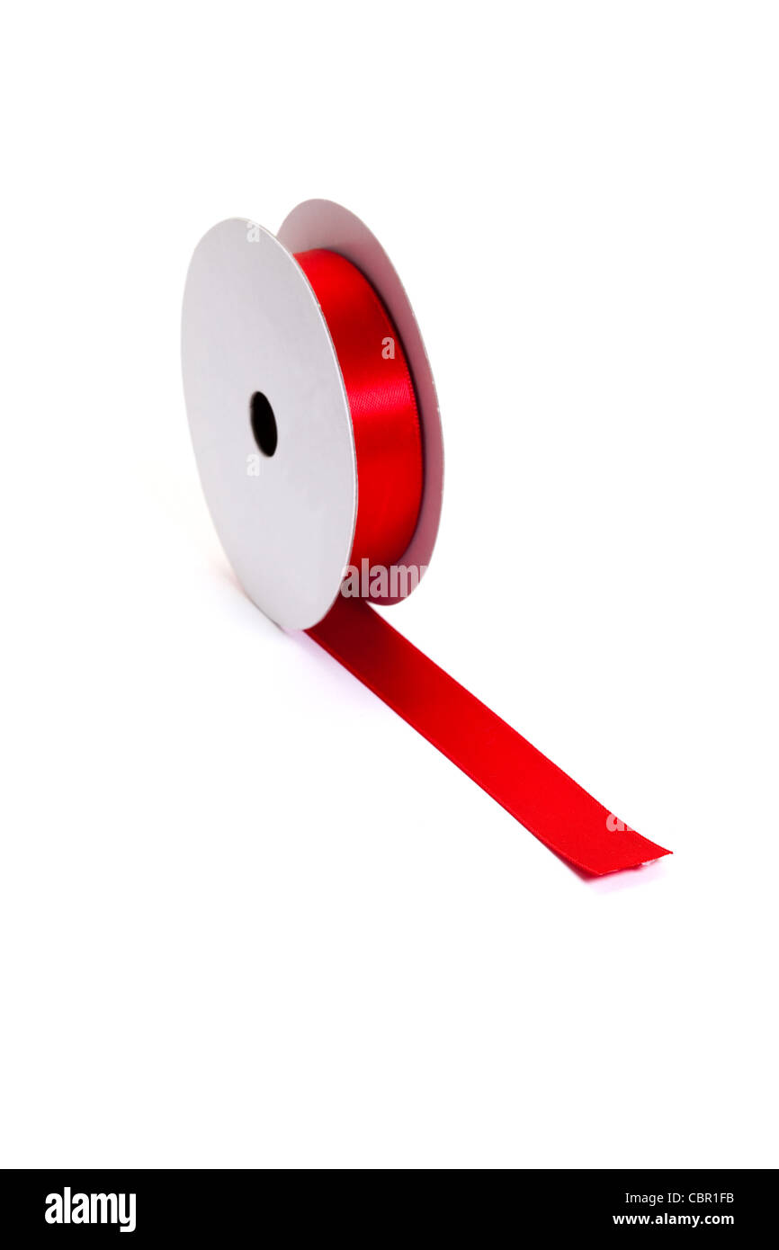 a roll of Red Ribbon Stock Photo - Alamy