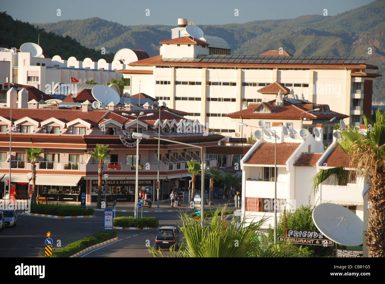 Street scene in Icmeler Turkey Europe Stock Photo - Alamy