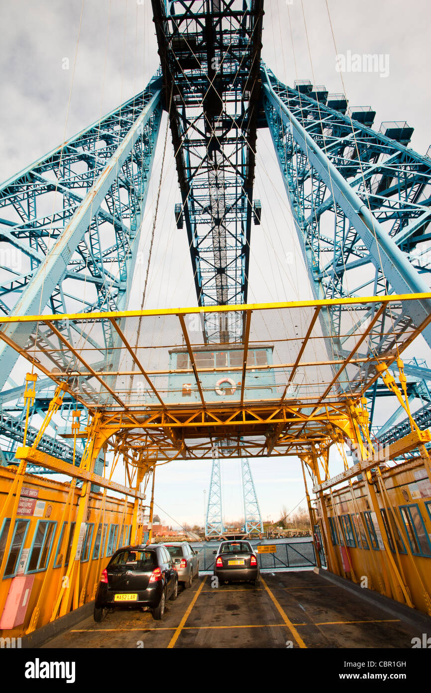 The Transporter Bridge, the iconic blue bridge over the River Tees in ...
