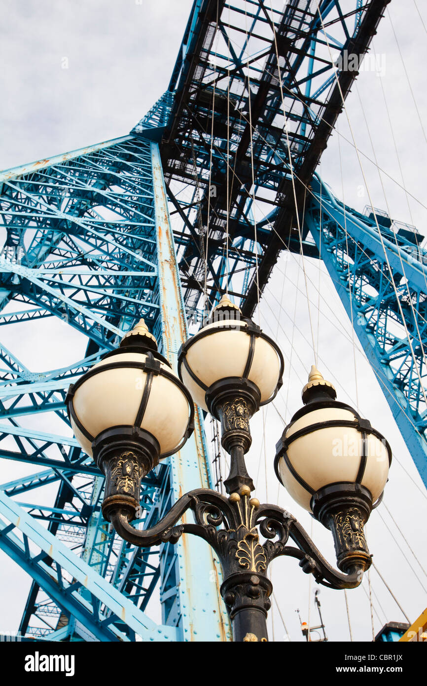 The Transporter Bridge, the iconic blue bridge over the River Tees in ...