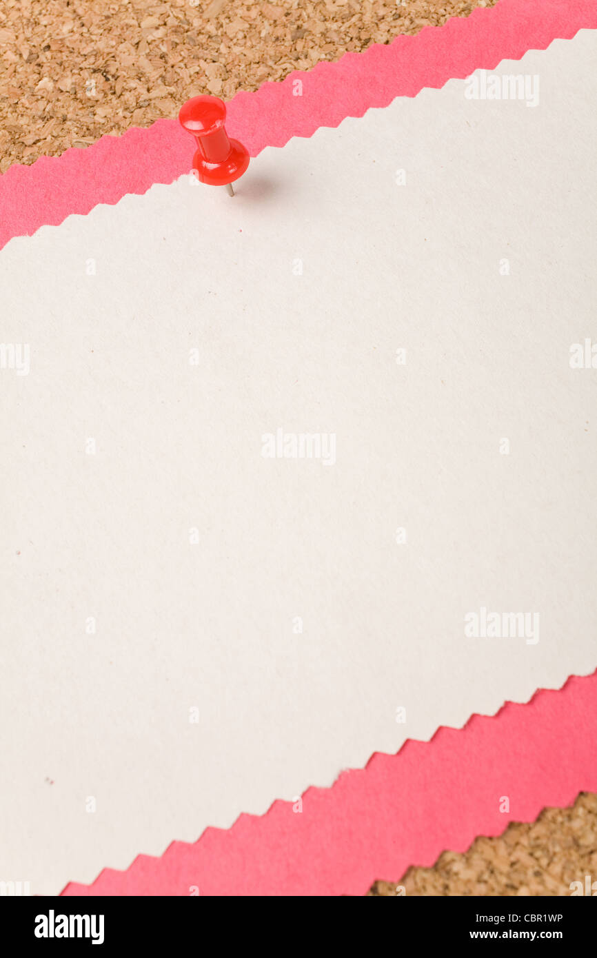 a note on a Bulletin Board Stock Photo - Alamy