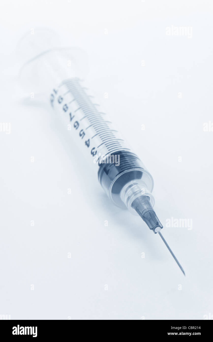 Syringe close up shot for background Stock Photo - Alamy