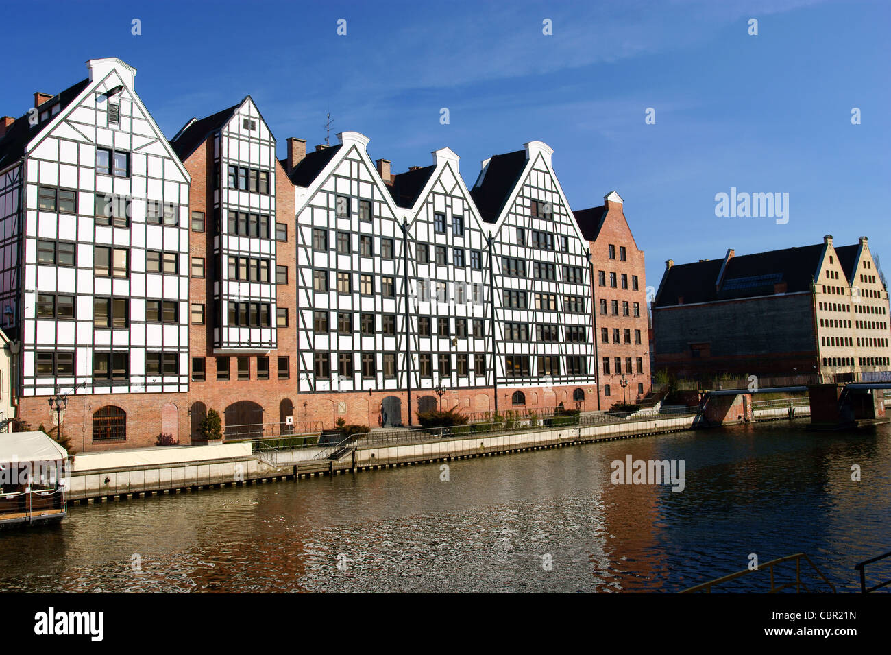 XVII eternal architecture Gdansk.Reconstructed medieval cereal granary ...