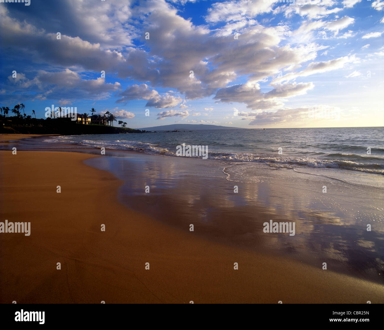 Sunset, Wailea Beach, Maui, Hawaii Stock Photo - Alamy
