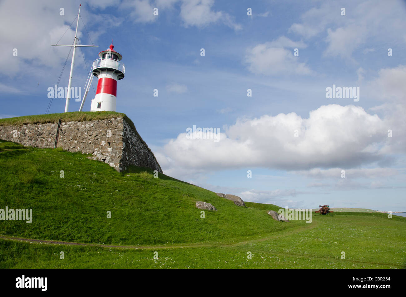 Kingdom of Denmark, Faroe Islands (aka Foroyar). Capital city of ...