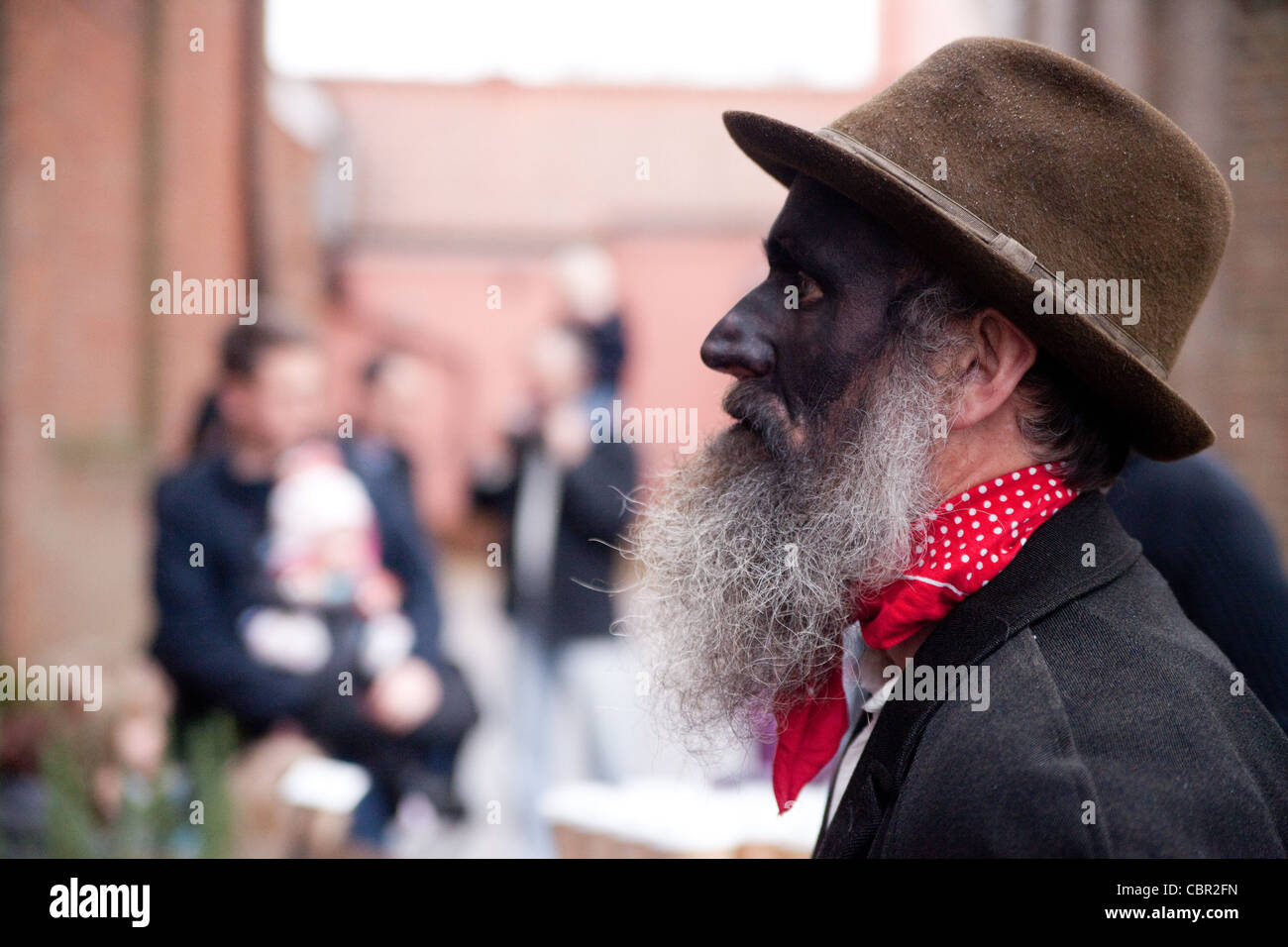 The "Old Glory" group of Molly Men performing at the Snape Maltings ...