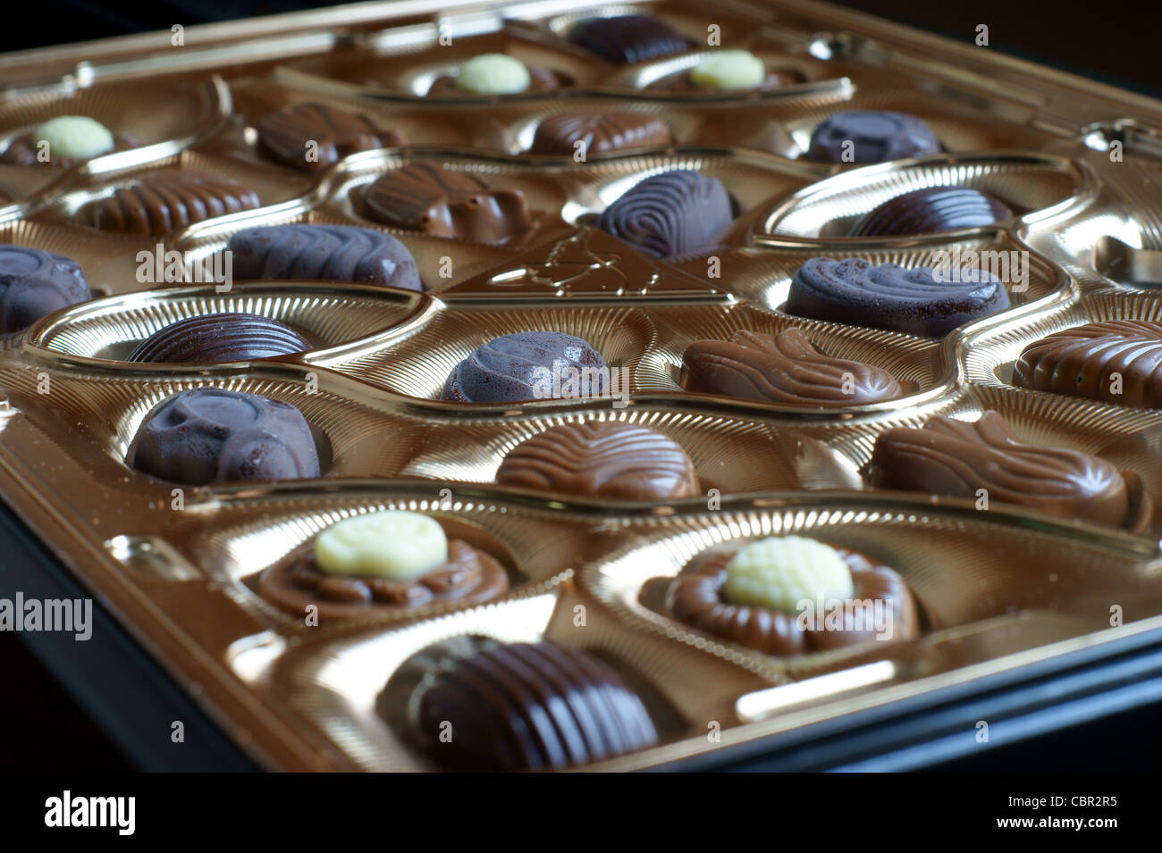 chocolate pralines candy Stock Photo - Alamy