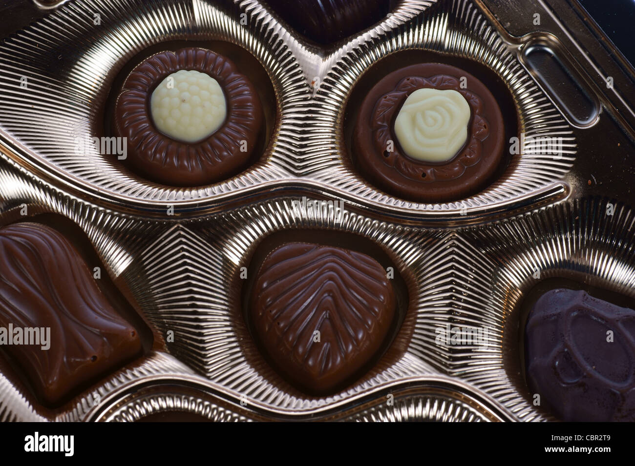 chocolate pralines candy Stock Photo - Alamy