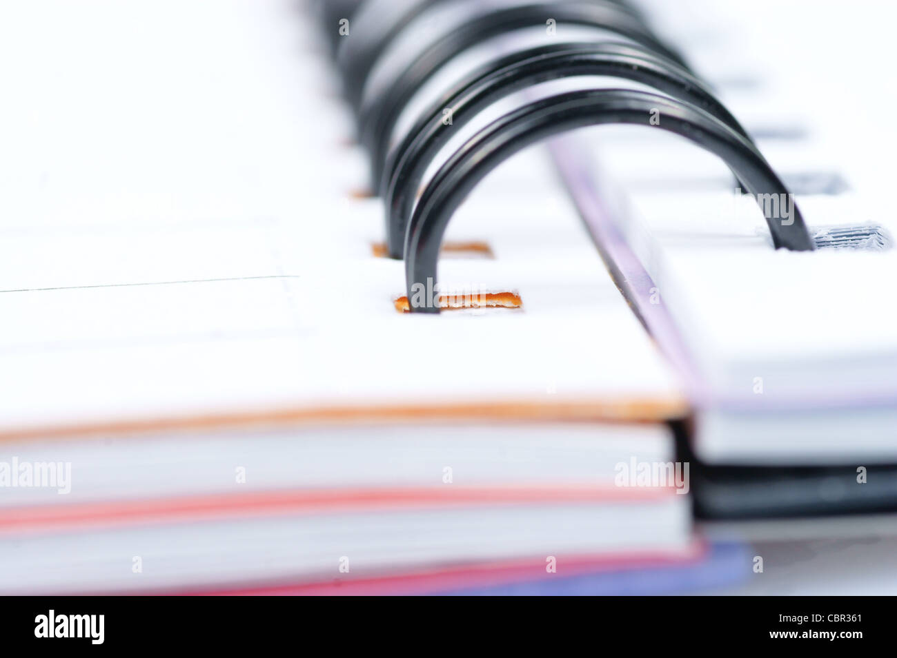 Notebook, spiral notepad macro, close up Stock Photo - Alamy