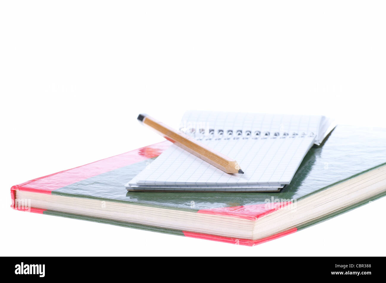 notebooks and pensils - school supplies Stock Photo - Alamy