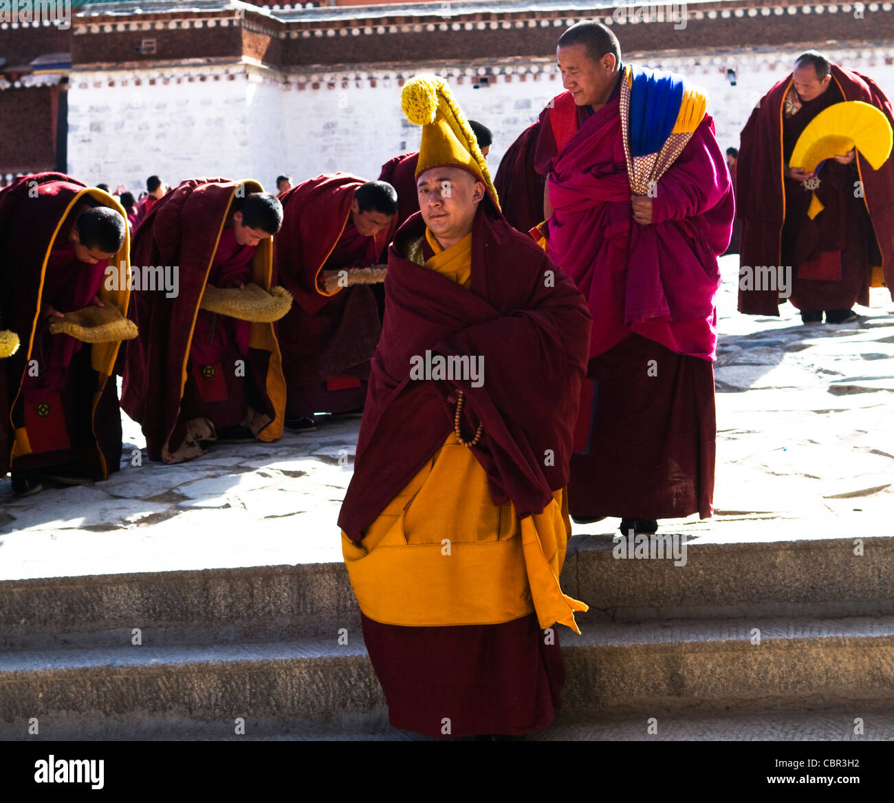 Buddhist monk hats hi-res stock photography and images - Alamy