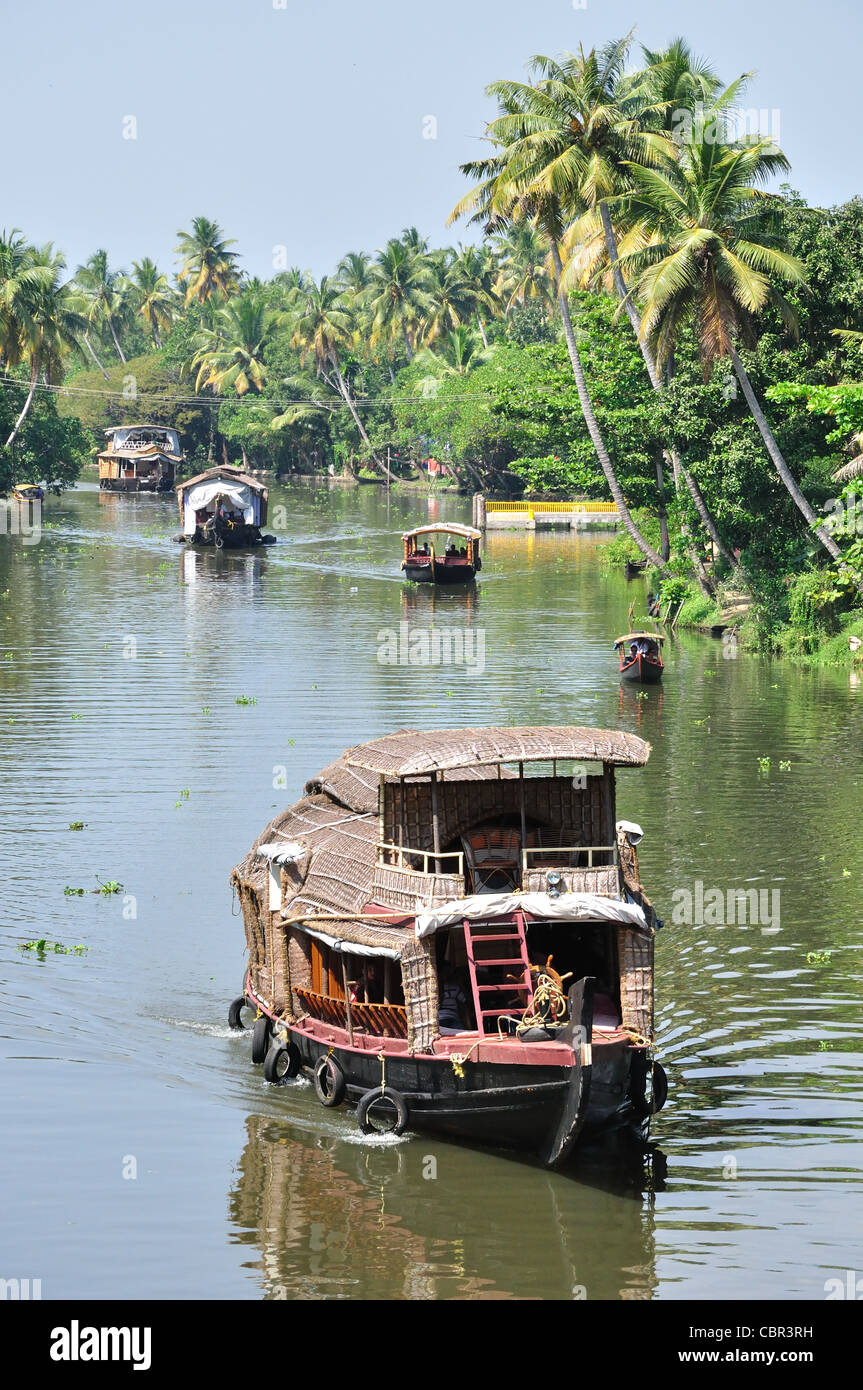 Kerala Backwater Scene Stock Photo - Alamy