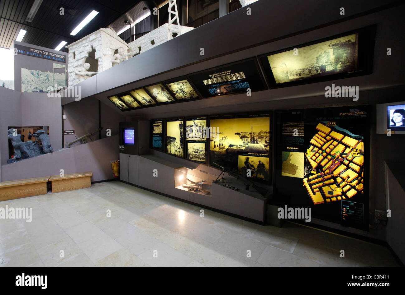 Interior of Etzel museum which offers detailed information on the ...