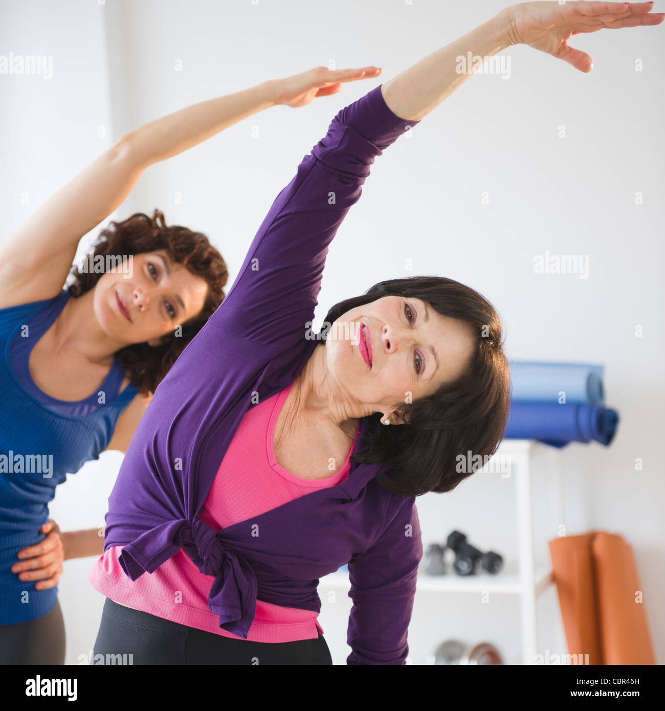 Women exercising in health club Stock Photo - Alamy