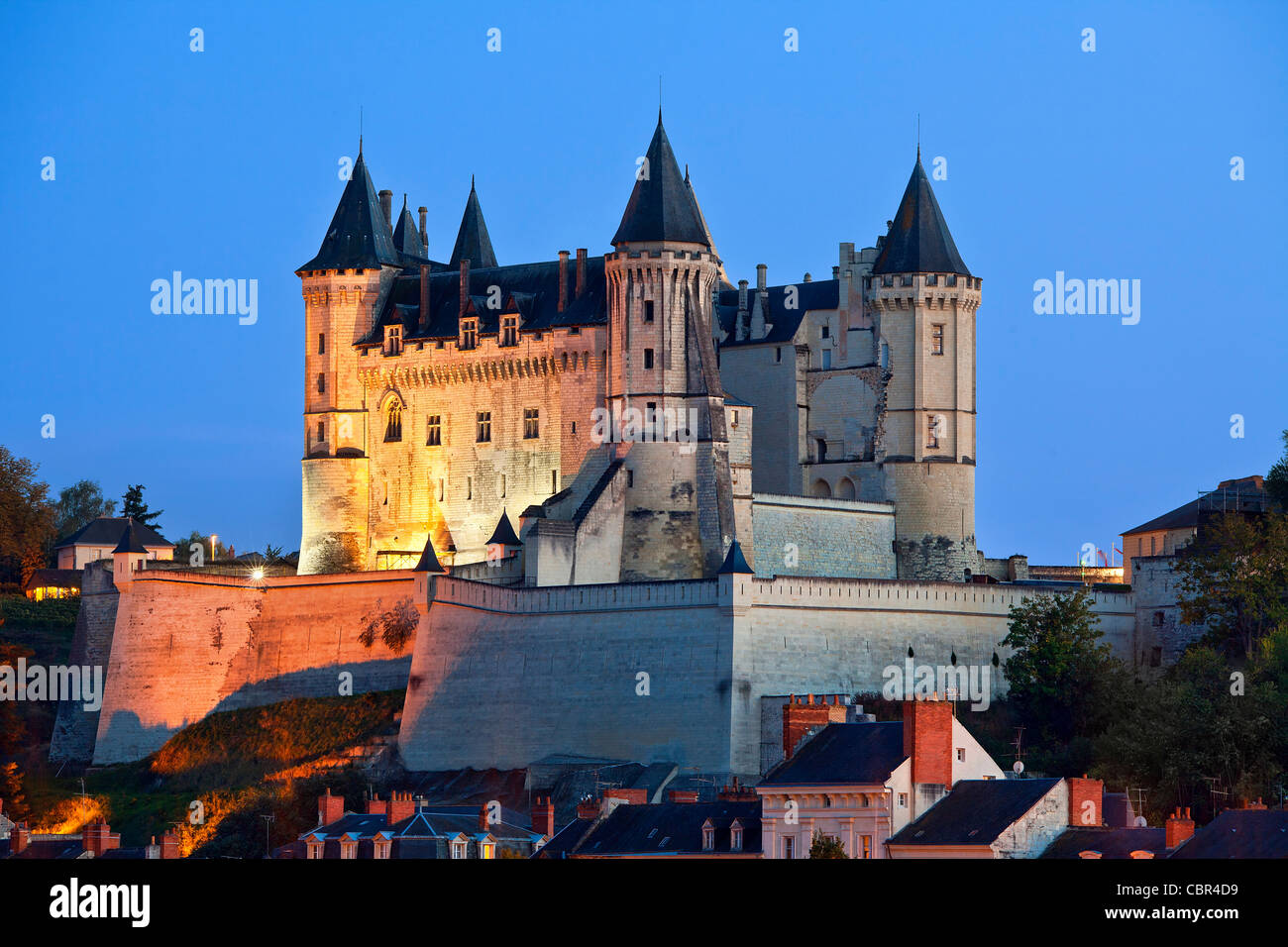 Loire Valley, Chateau de Saumur Stock Photo - Alamy