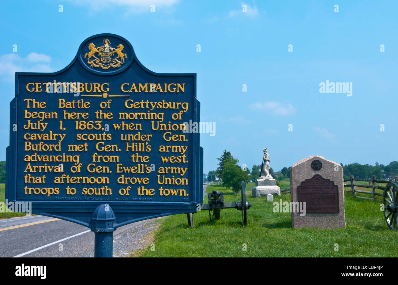 Gettysburg Pennsylvania famous Gettysburg Battlefield from Civil War ...