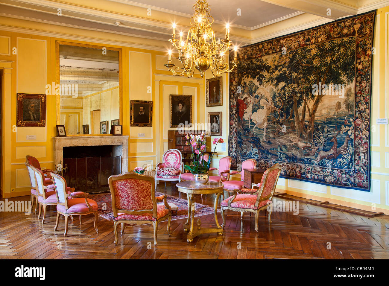 Villandry chateau interior hi-res stock photography and images - Alamy