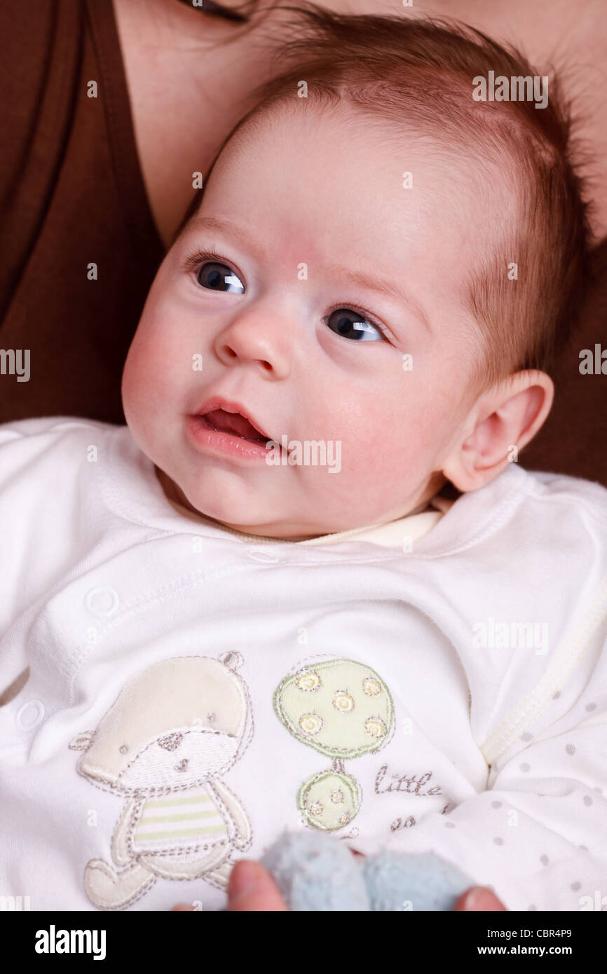 Cute baby girl laughing with toothless smile Stock Photo - Alamy