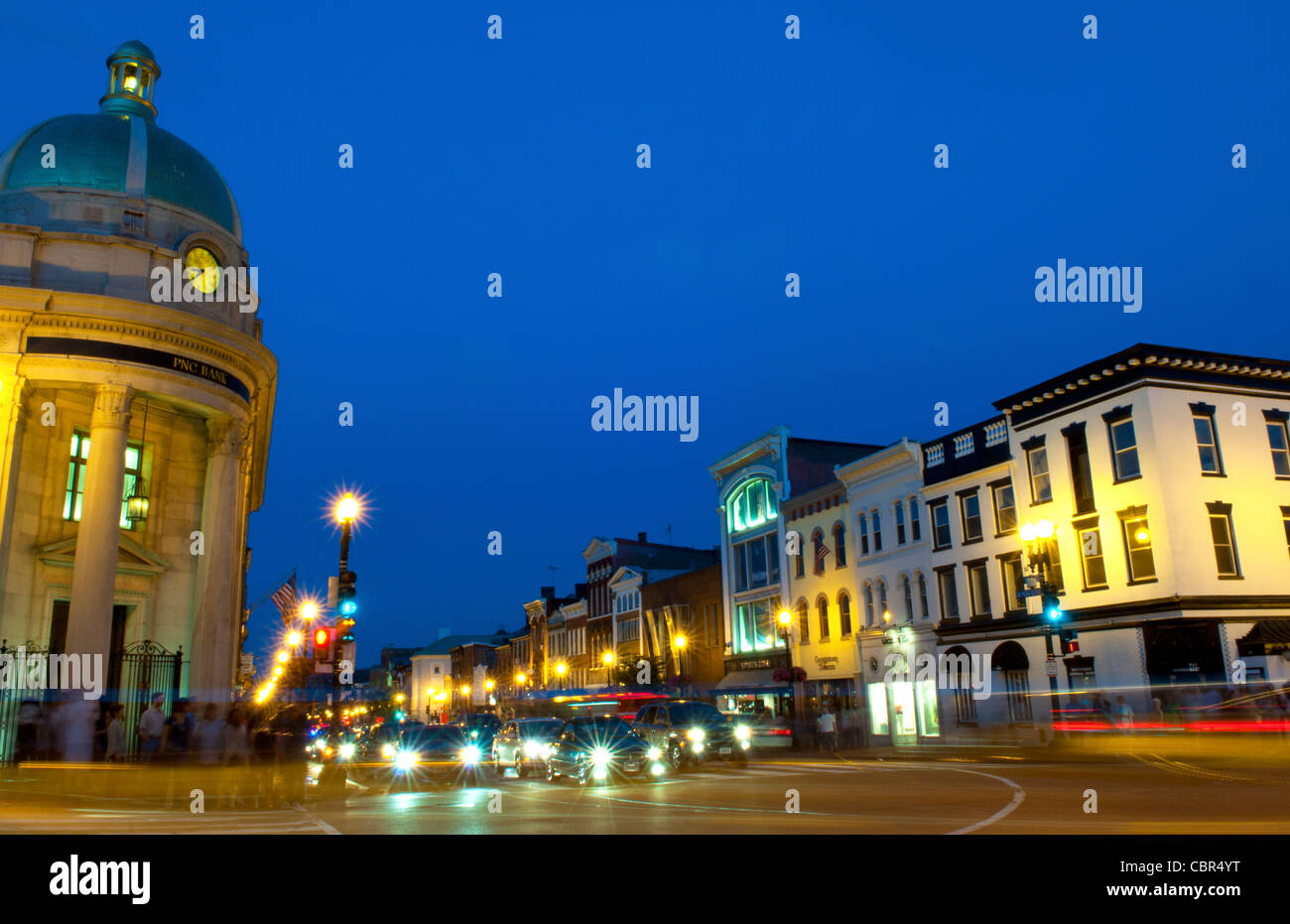 Washington dc street night hi-res stock photography and images - Alamy