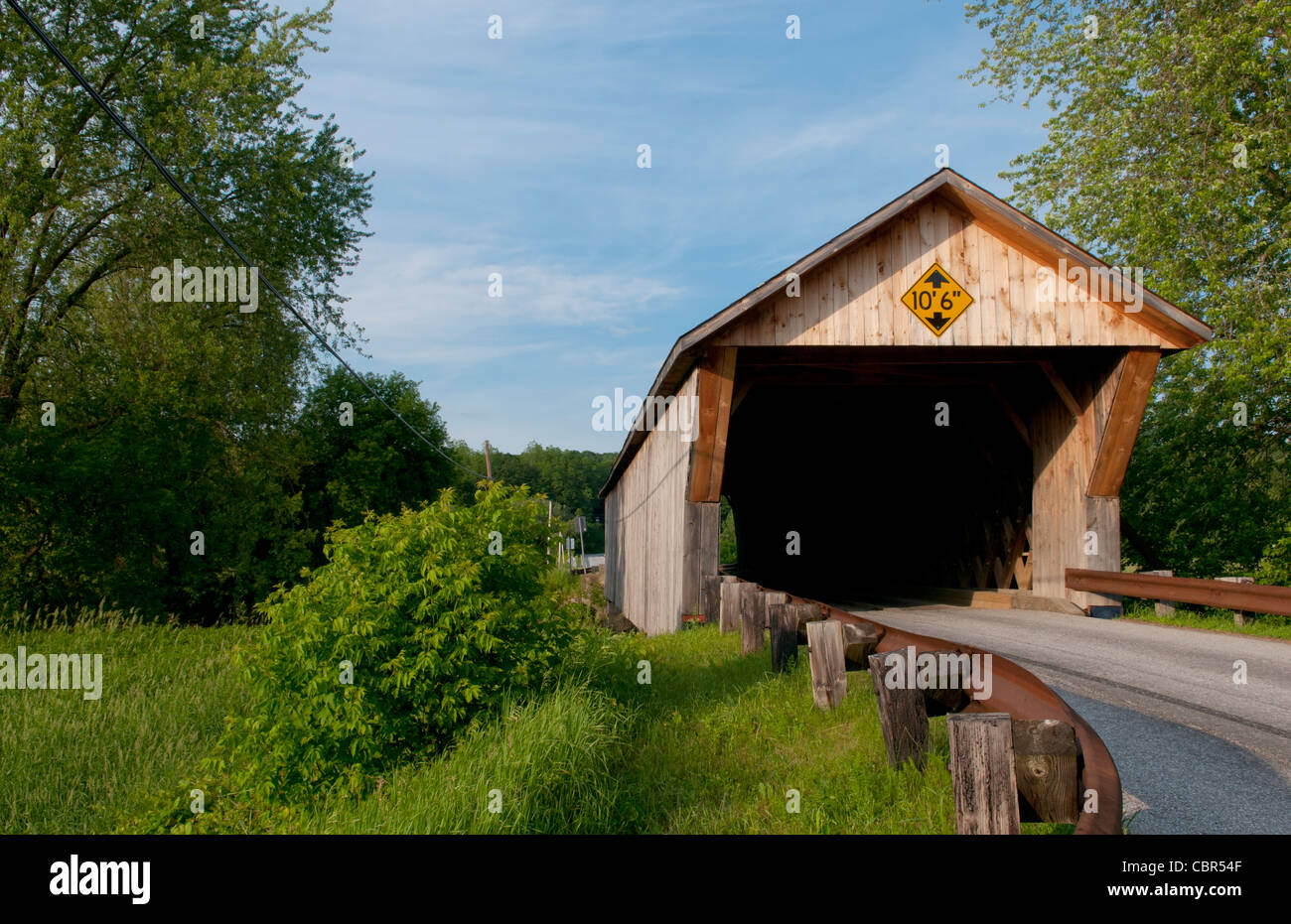 Covered Bridges of Vermont Depot Bridge in Pittsford VT 1840 wood ...