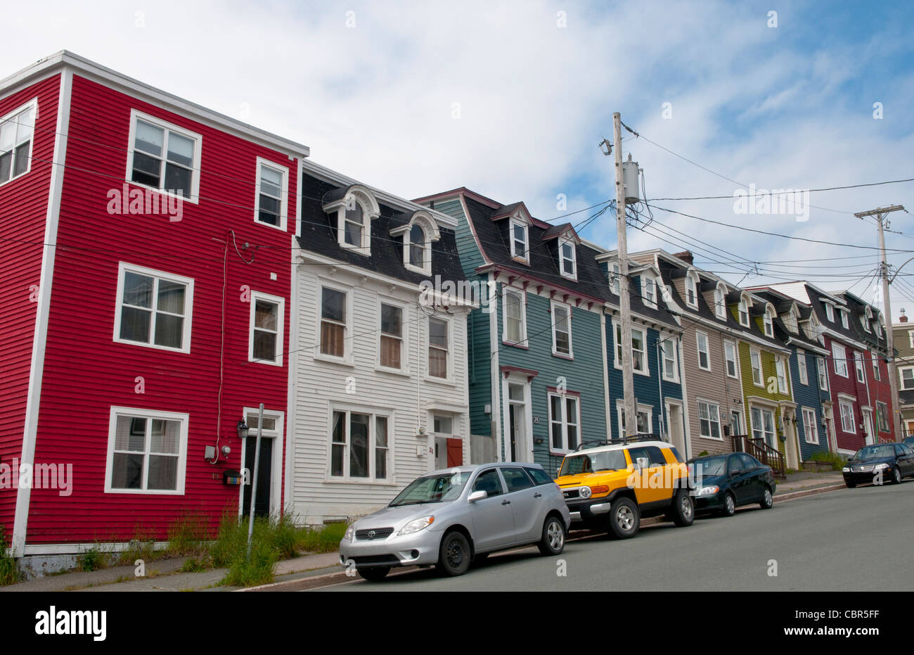 Newfoundland Canada St Johns capital colorful houses famous in the ...