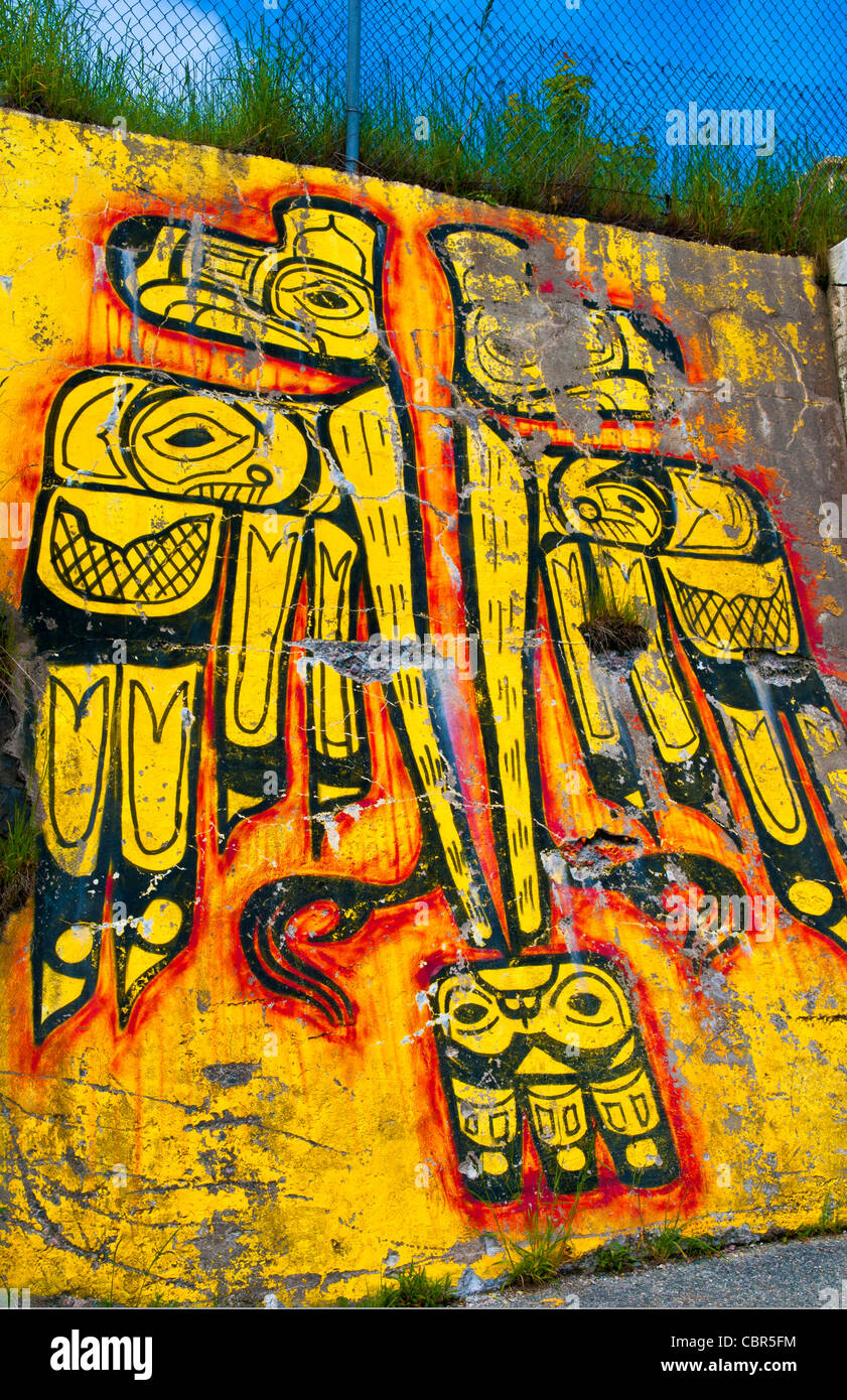 Newfoundland Canada St Johns capital close up painted Inuit eskimo ...