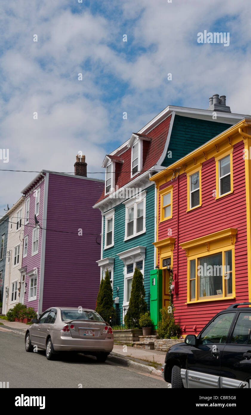 Newfoundland Canada St Johns capital colorful houses famous in the ...