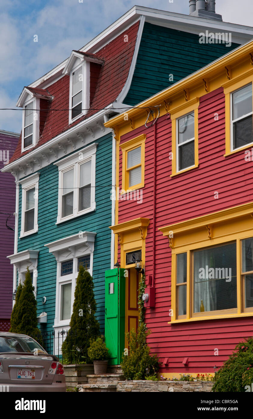 Newfoundland Canada St Johns capital colorful houses famous in the ...