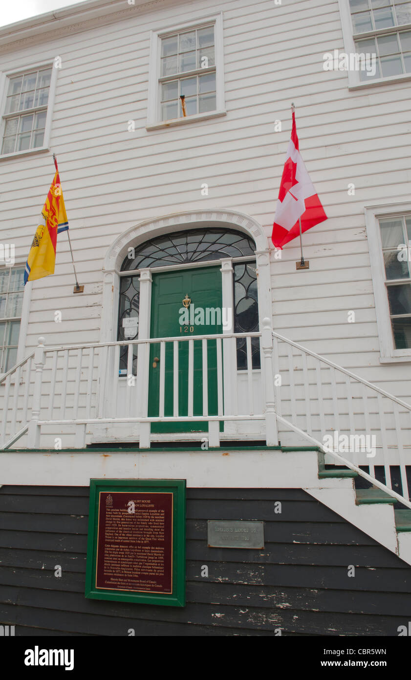 Saint John New Brunswick center city famous Loyalist House 1820 built ...