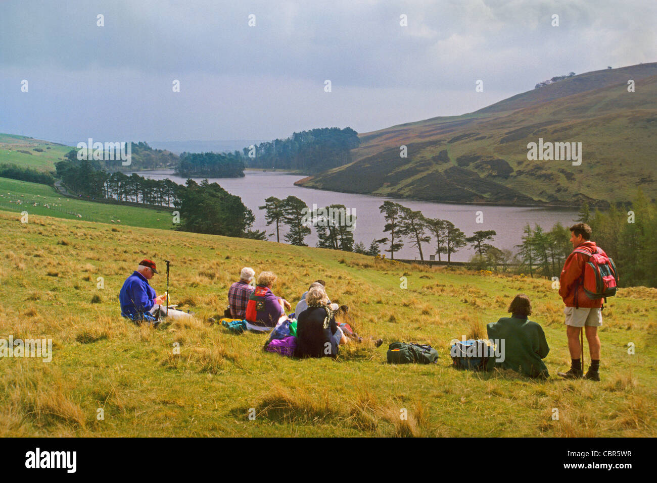 The path from Balerno to Glencorse Reservoir in the Pentland Hills near ...