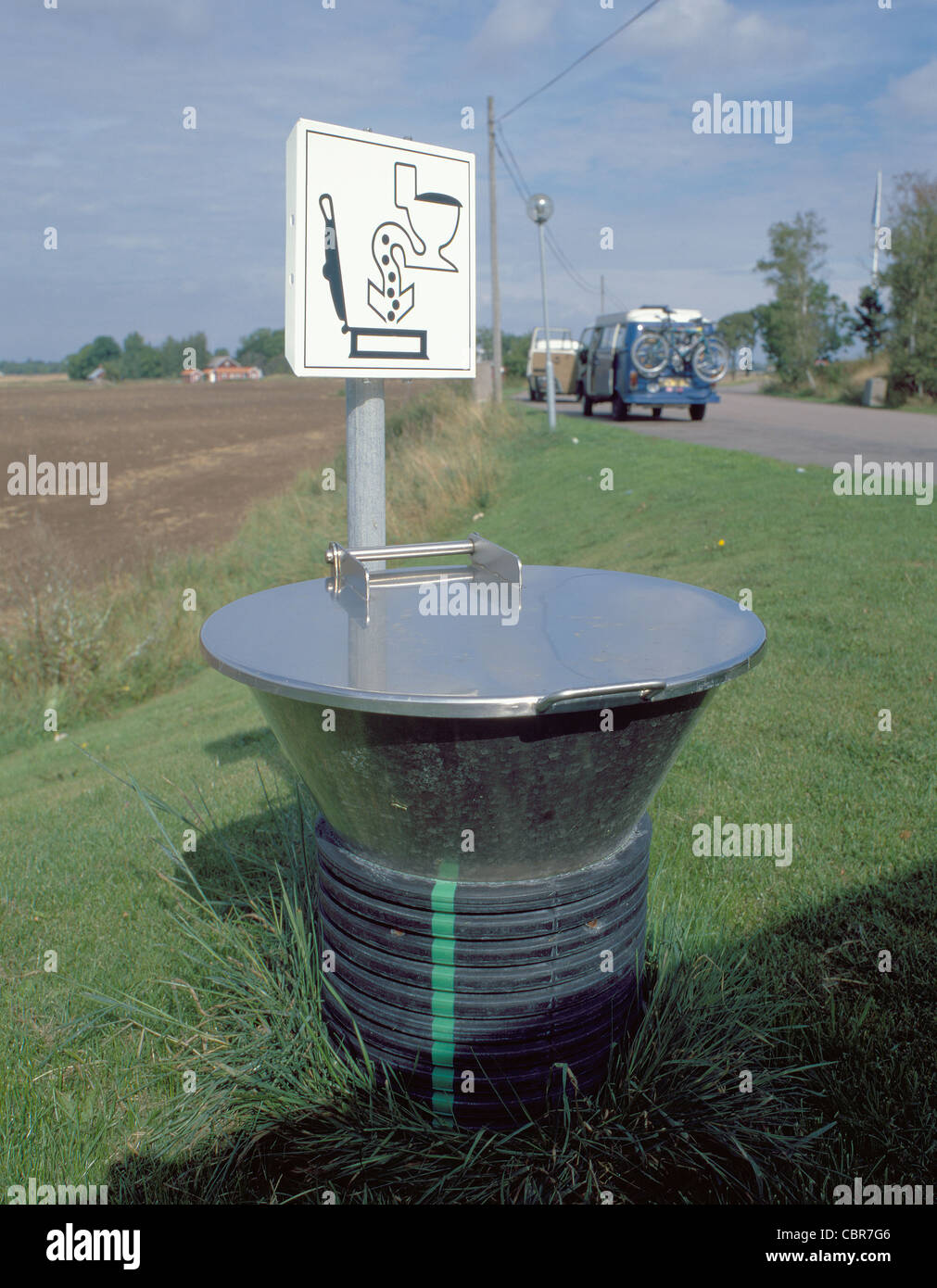 Chemical toilet waste disposal point hi-res stock photography and ...