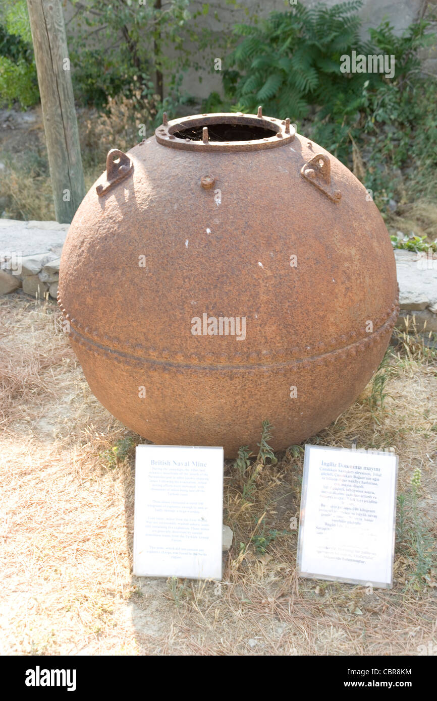 British naval mine from the First world War in the Museum in ...