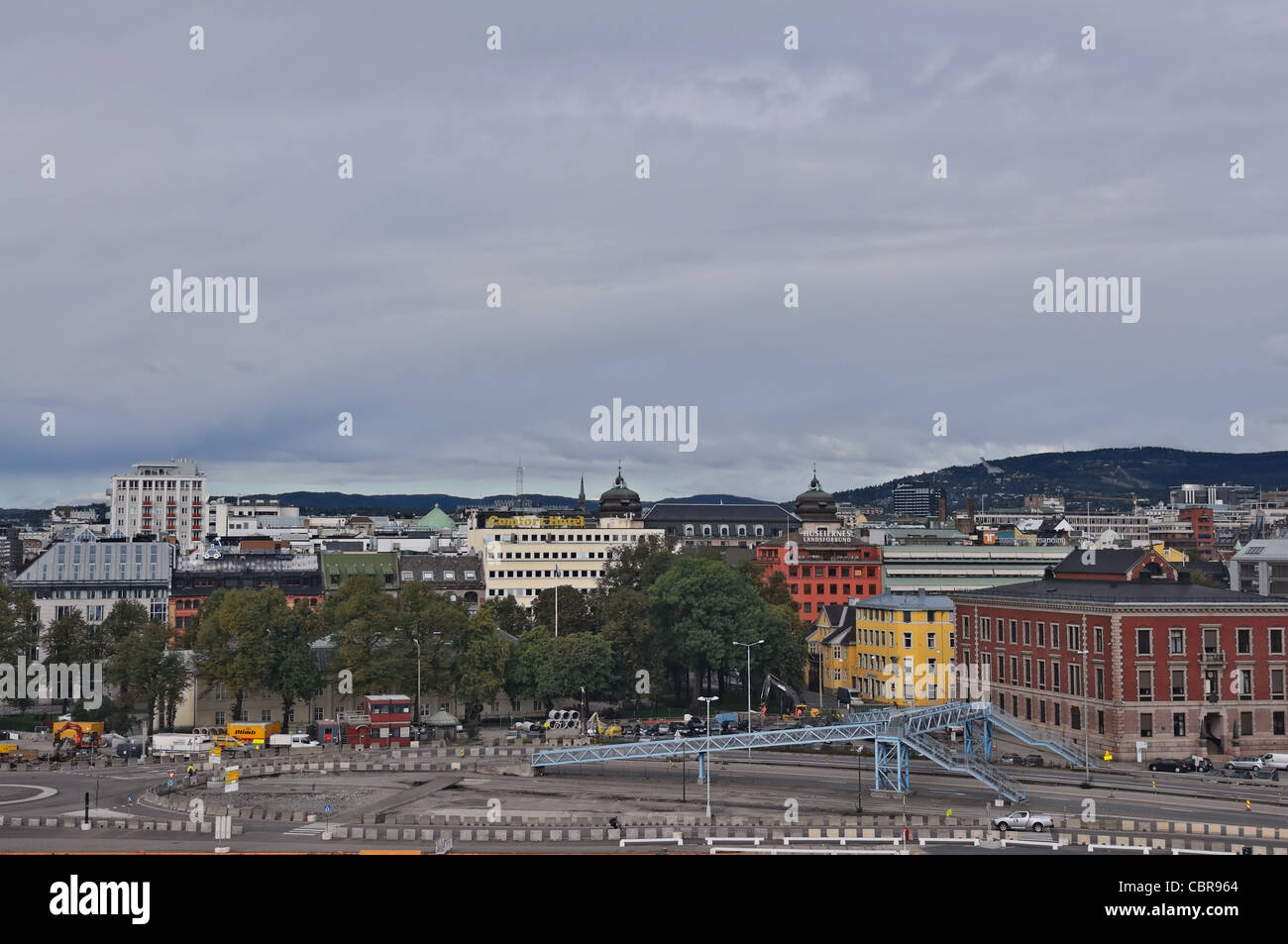 Oslo: City landscape - street and buildings Stock Photo - Alamy