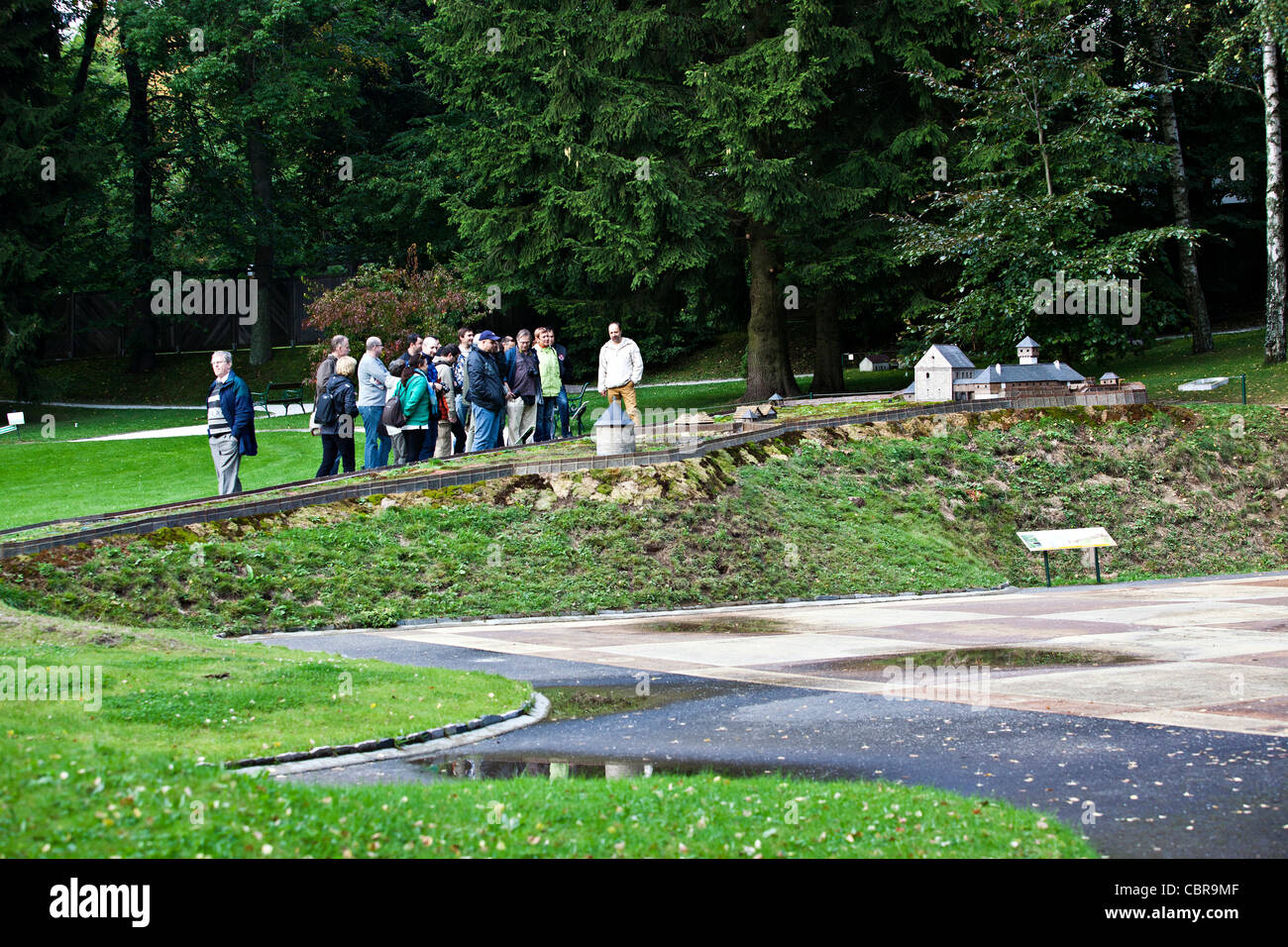 Model of a fragment of housing in the ages of Great Moravian Empire in ...
