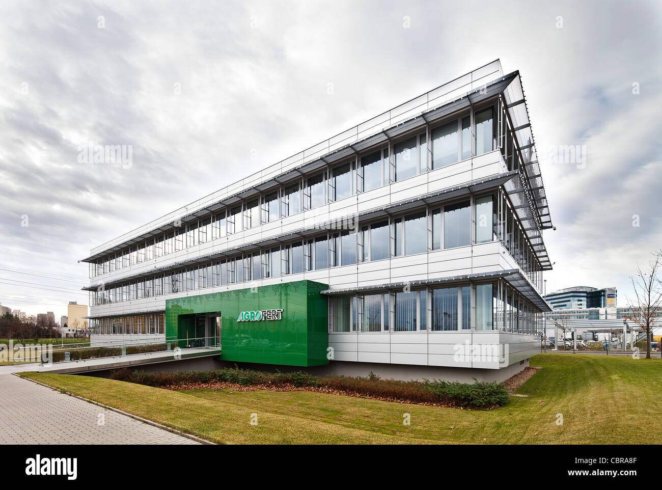 Headquarters of agrochemical Agrofert Holding of Czech businessman of ...