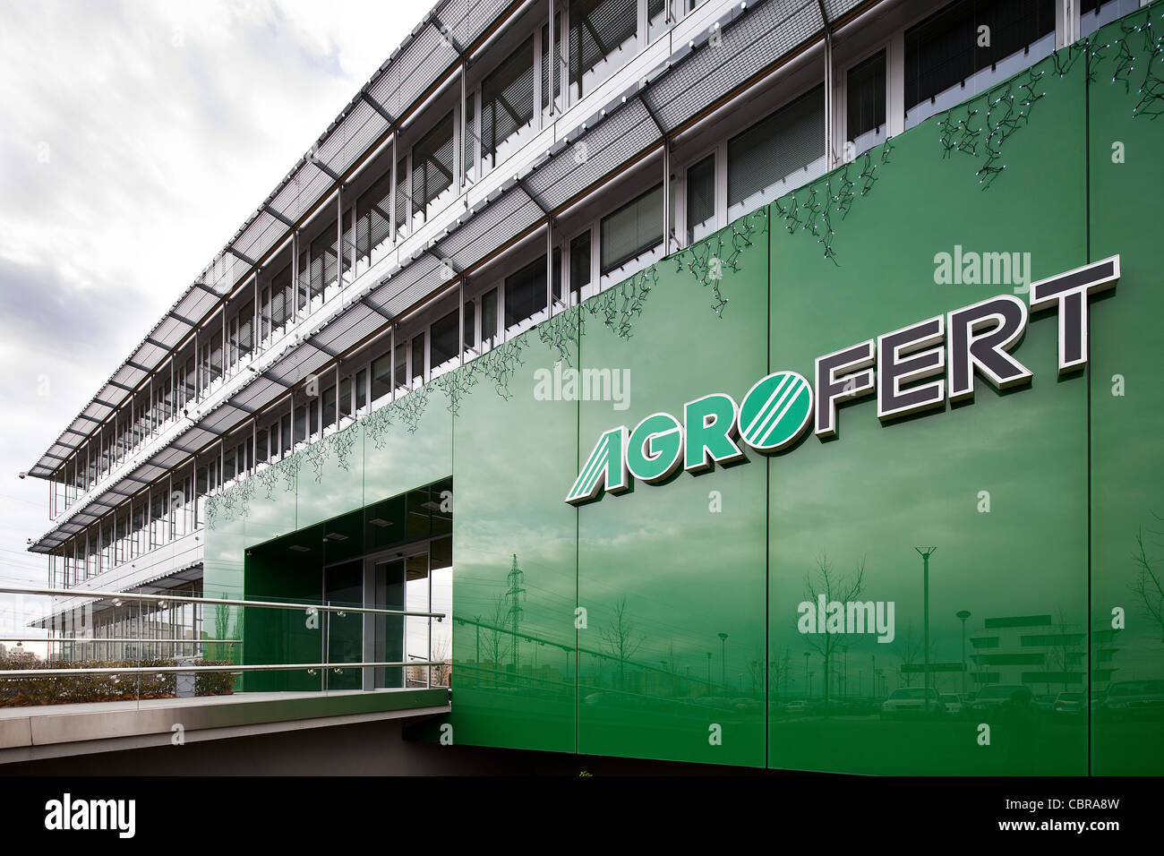 Headquarters of agrochemical Agrofert Holding of Czech businessman of ...