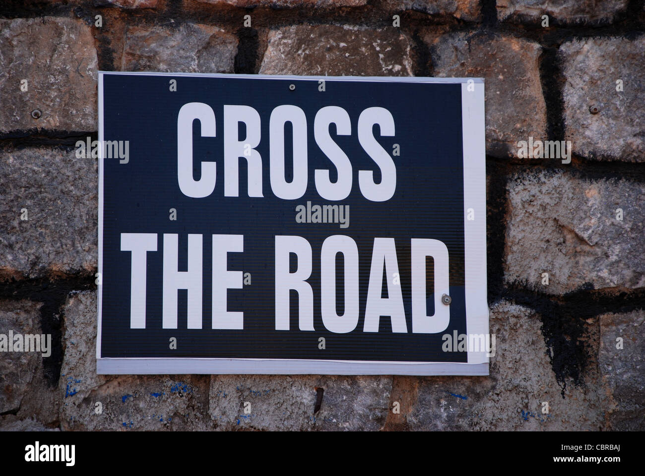 Cross road sign hi-res stock photography and images - Alamy