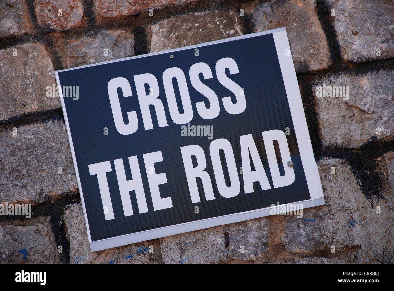 Cross road sign hi-res stock photography and images - Alamy