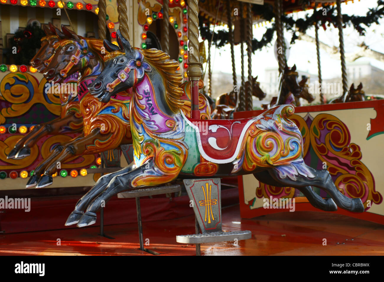 Carousel horses hi-res stock photography and images - Alamy