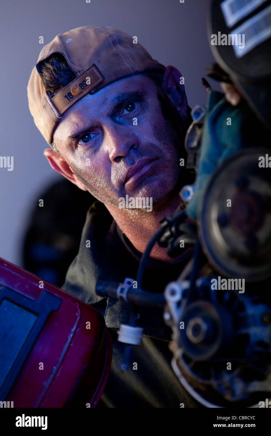 Grease covered hi-res stock photography and images - Alamy