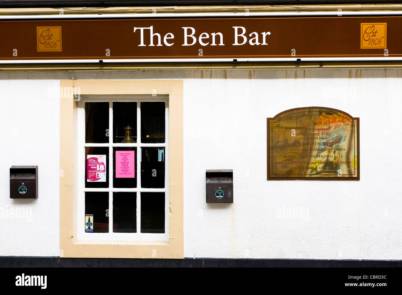 The Ben Bar on the High Street in Fort William Inverness-shire,Scotland ...