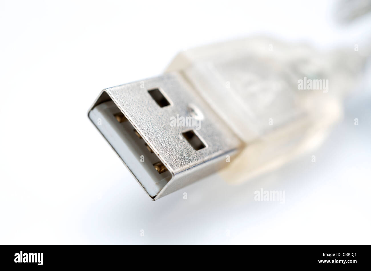 extreme close-up of a white usb connection Stock Photo - Alamy