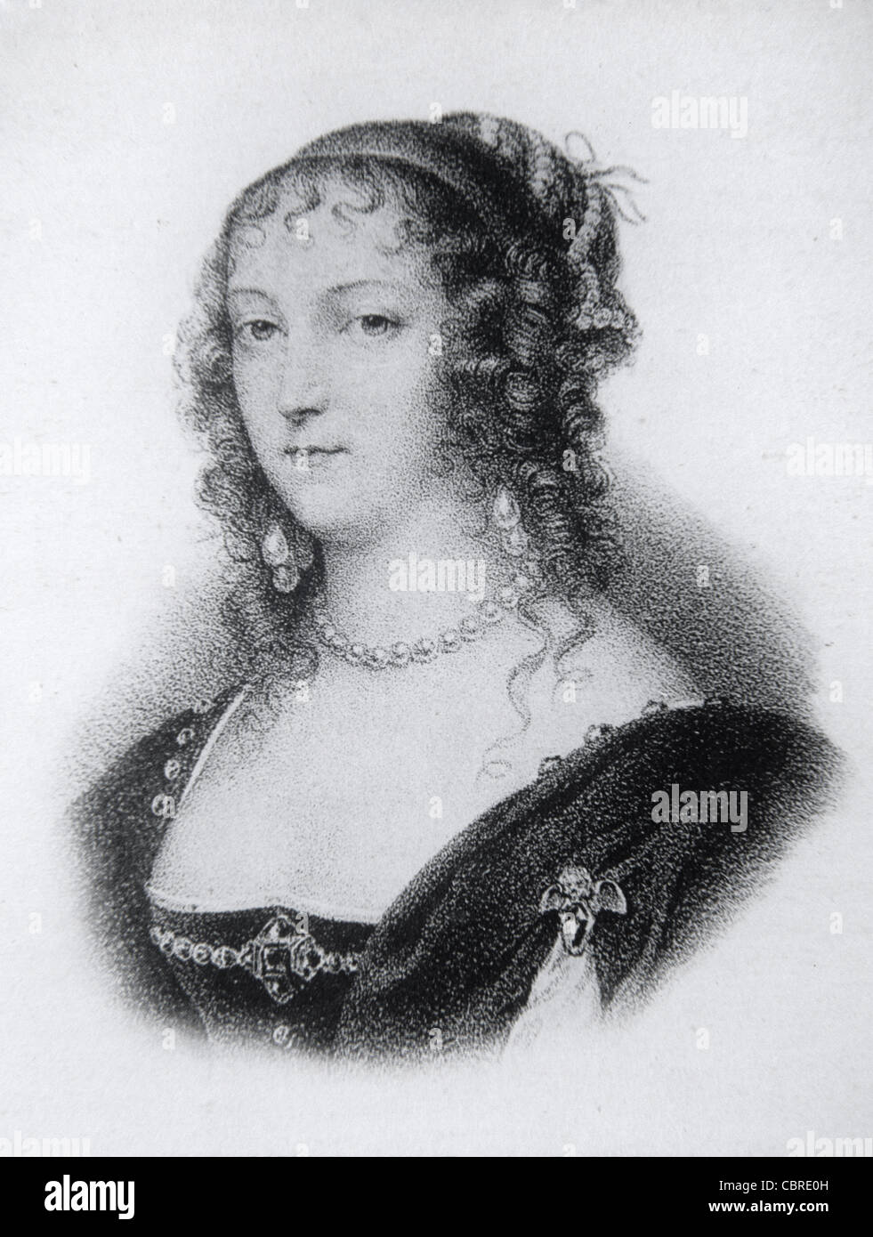 Portrait of Princess Henrietta Anne of England and Scotland (1644-70 ...