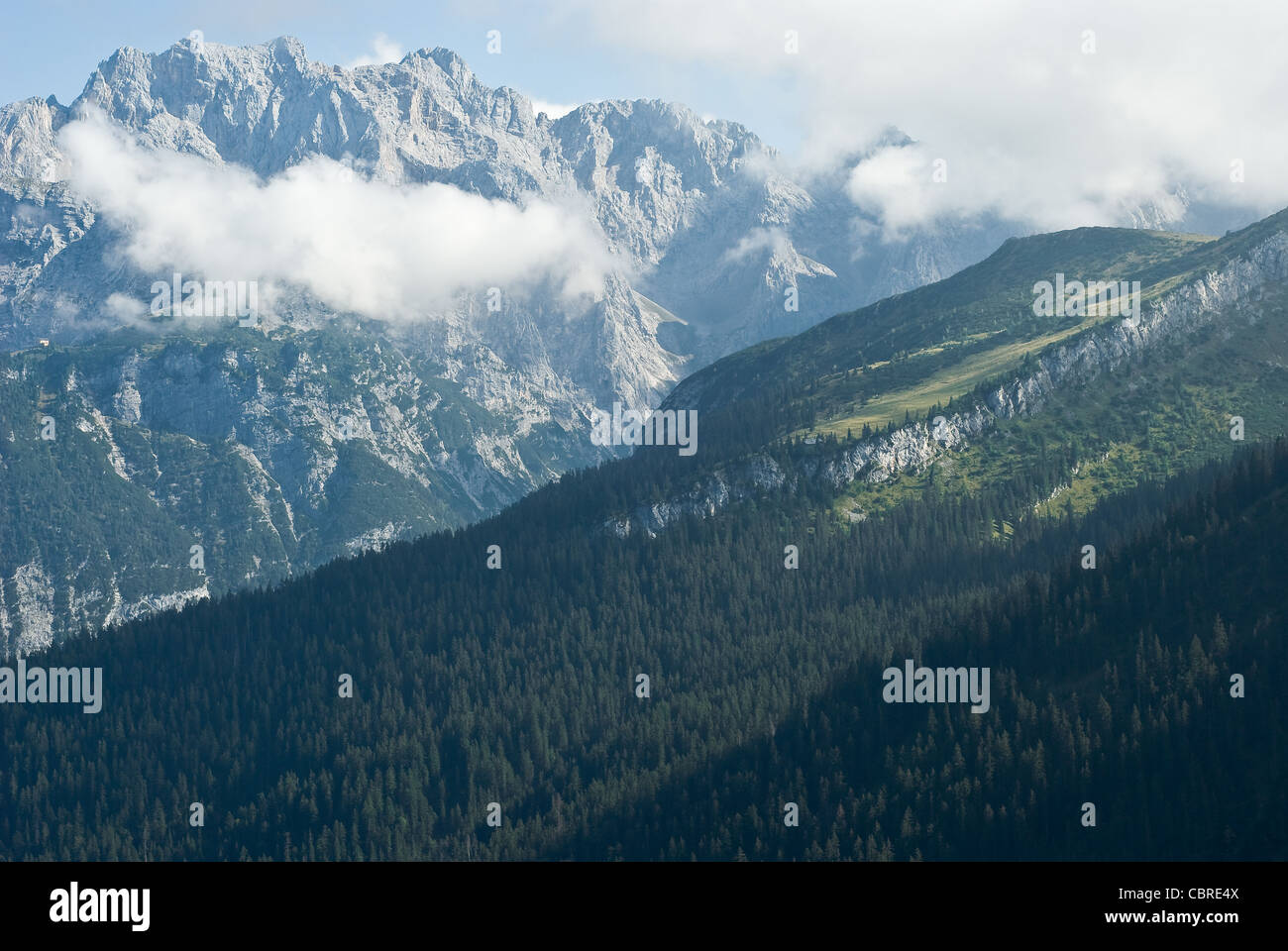 Mountain Landscape of the German Alps in Bavaria Stock Photo - Alamy