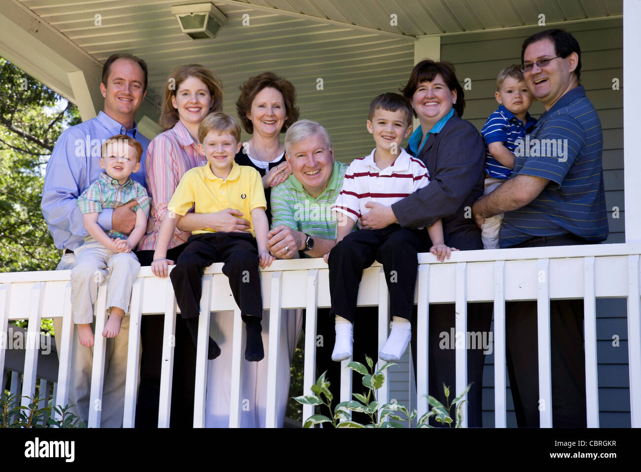 Three Generations, Family Portrait Stock Photo - Alamy