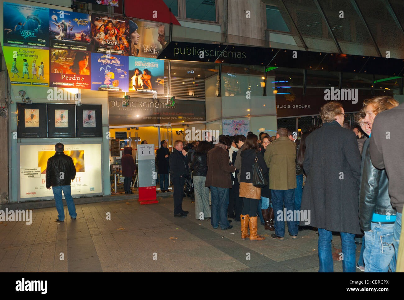 People In Line At The Movies