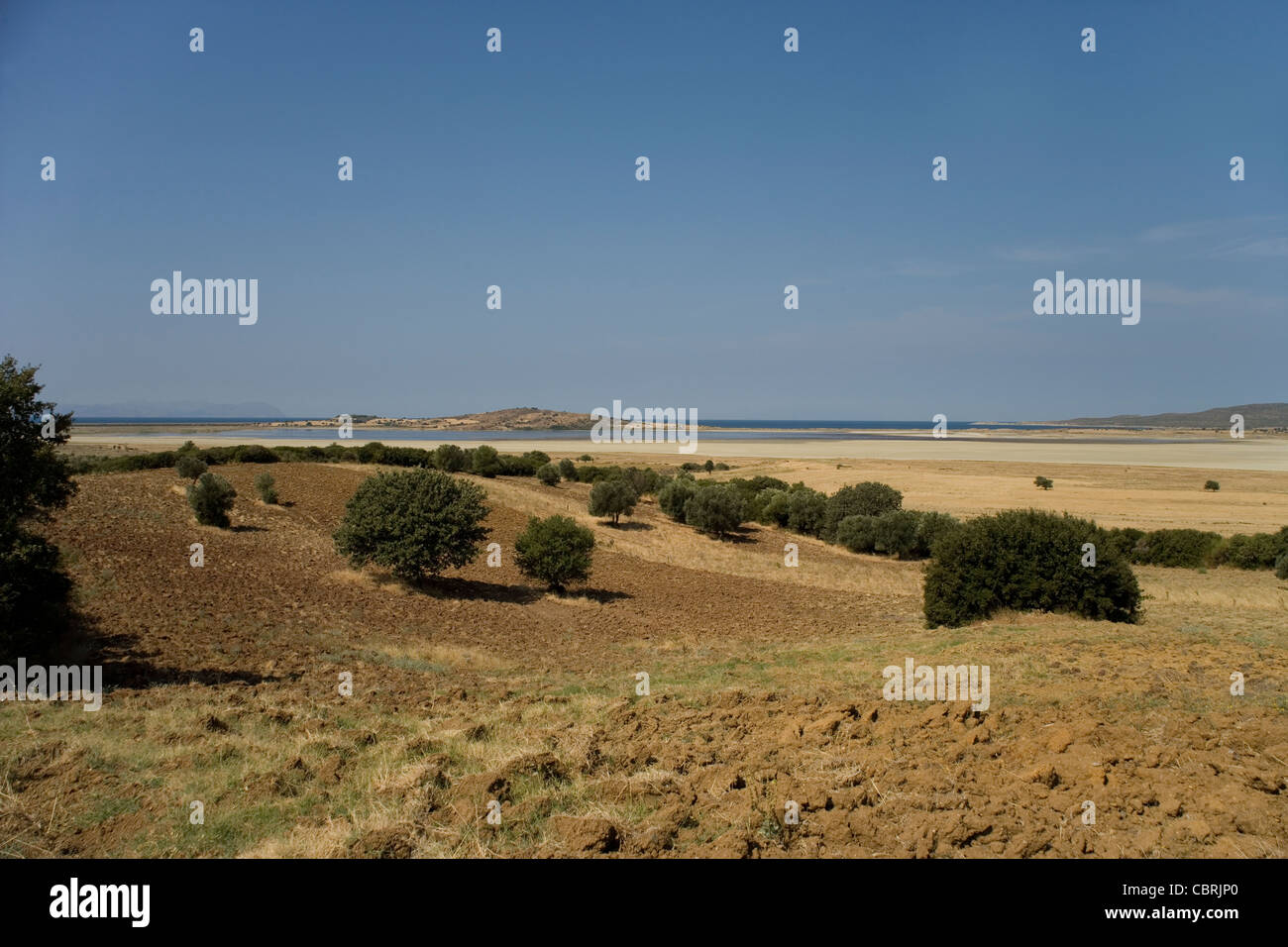 Looking towards Suvla Bay and the Salt Lake from Chocolate Hill scene ...